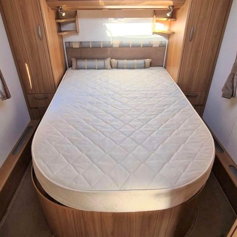 Caravan Shaped Mattress Topper Premium Hollowfibre Filling Island Bed ...